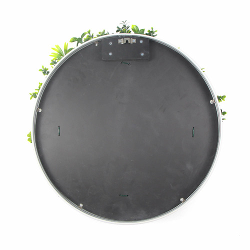 BotanicArtisan 50cm Faux Flowering White Green Wall Disc | Temple & Webster