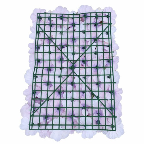 60cm Pink Faux Flower Wall Panel | Temple & Webster