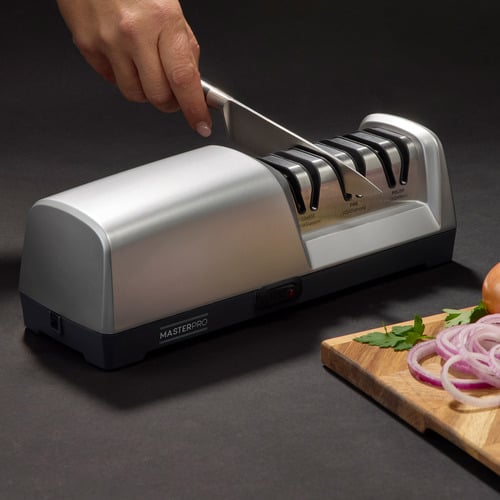 3 Stage Stainless Steel Electric Knife Sharpener | Temple & Webster