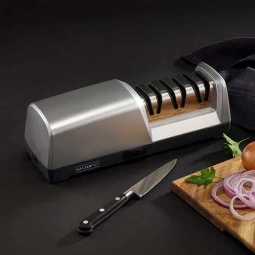 3 Stage Stainless Steel Electric Knife Sharpener | Temple & Webster