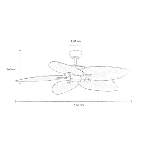 Four Seasons Marley 132cm DC Smart Ceiling Fan with LED Light | Temple ...