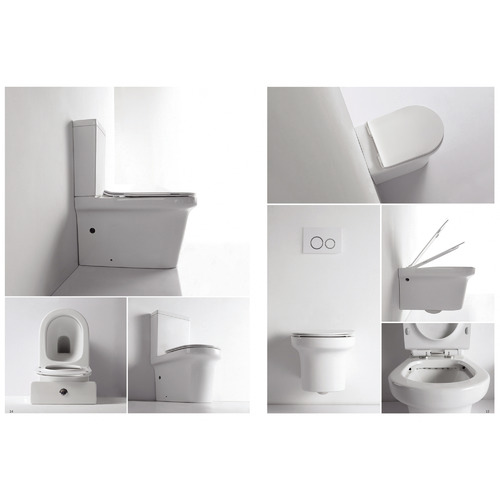 Vella Ceramic Rimless Toilet Suite | Temple & Webster