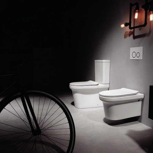 Vella Ceramic Rimless Toilet Suite | Temple & Webster