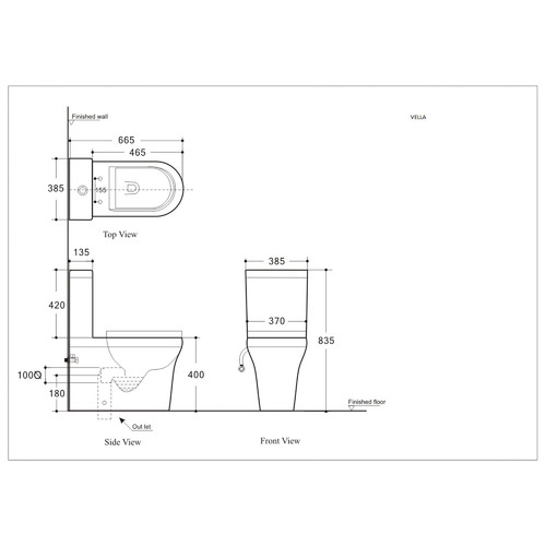 Vella Ceramic Rimless Toilet Suite | Temple & Webster