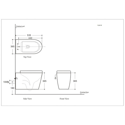 Flay-R Ceramic Wall Hung Pan | Temple & Webster