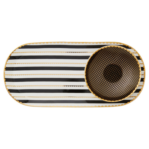 2 Piece Teas & C's Regency Platter & Dish Set | Temple & Webster