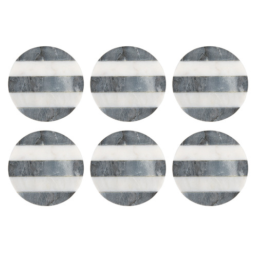 Maxwell & Williams Coaster Collective Stripe Marble Coasters | Temple ...