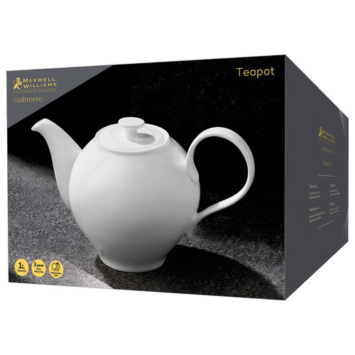 Maxwell & Williams Cashmere 1L Fine Bone China Teapot | Temple & Webster