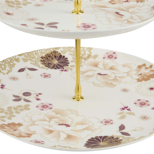 Kimono 3-Tier Fine Bone China Cake Stand | Temple & Webster