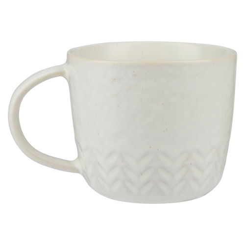 The Mug Club Nordic Chevron Waves 400ml Stoneware Mugs | Temple & Webster