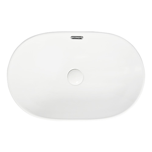 Essence 550mm Ceramic Semi-Inset Basin | Temple & Webster