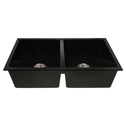 EightQuarters Grange 780mm Double Granite Kitchen Sink Package | Temple ...