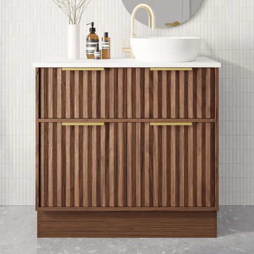 Salamander 900mm Freestanding Single Vanity with Solid Surface ...