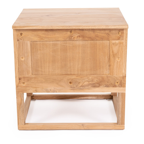 Eden Teak Wood Bedside Table | Temple & Webster