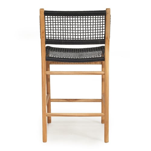 LilaInteriors 65cm Zen Teak Wood Outdoor Counter Stool | Temple & Webster