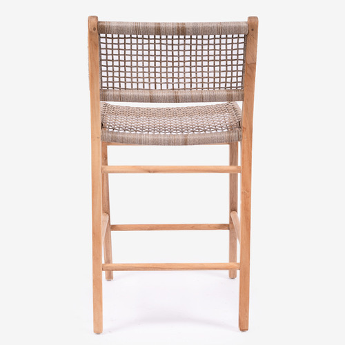 LilaInteriors 65cm Zen Teak Wood Outdoor Counter Stool | Temple & Webster