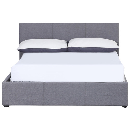 Milano Grey Milano Luxury Gas Lift Storage Bed | Temple & Webster