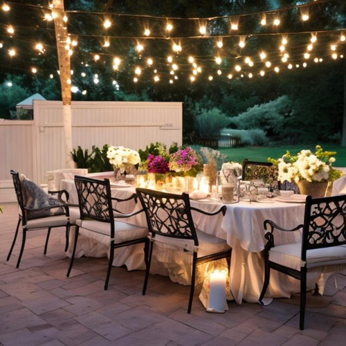 Chiswick Living 50m Warm White Shelby LED Outdoor Festoon Lights ...