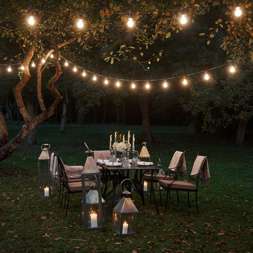 Chiswick Living 20m Warm White Shelby LED Outdoor Festoon Lights ...