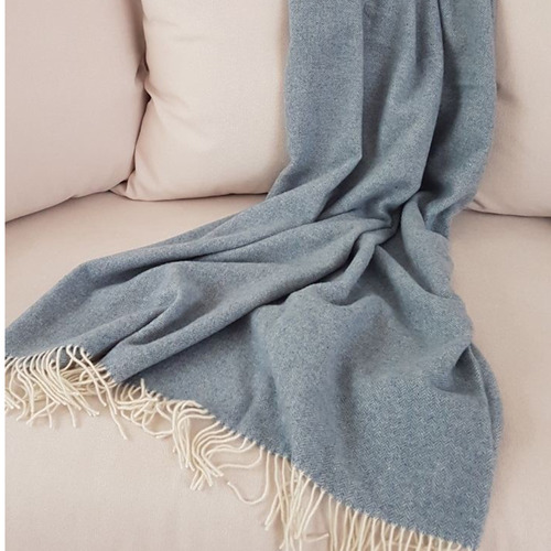 Kensington Merino Wool & Cashmere Throw Rug & Reviews | Temple & Webster