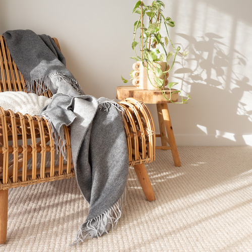 Capeview Interiors Chiswick Merino Wool-Blend Throw Rug | Temple & Webster
