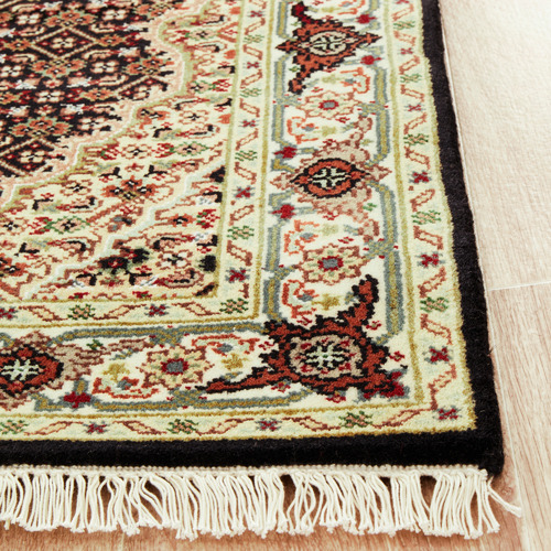 140 x 74cm Persian Hand-Knotted Wool Mahi Rug | Temple & Webster