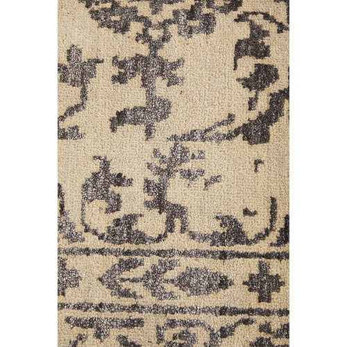 Brown Hand-Knotted Wool Rug | Temple & Webster
