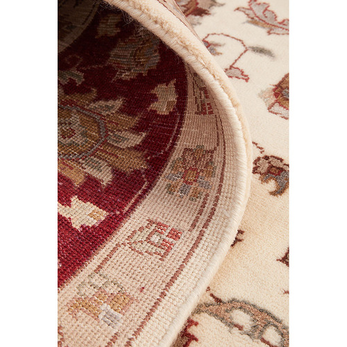 Hand-Knotted Wool & Silk Rug | Temple & Webster