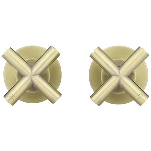 2 Piece Cross Handle Wall Top Assembly Set | Temple & Webster