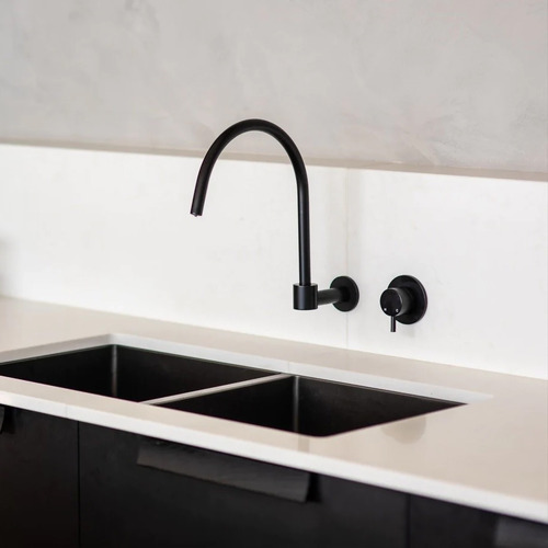 Round Short Pin Lever Wall Mixer Trim Kit Only | Temple & Webster