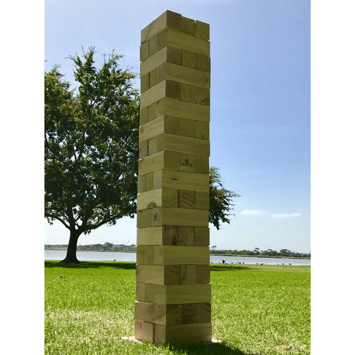 JenjoGames 54 Piece 127cm Deluxe Outdoor Wooden Blocks Set | Temple ...