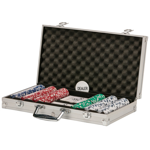 JenjoGames Silver Poker Game Set | Temple & Webster