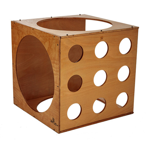 Kids' Natural Wooden Climbing Cube | Temple & Webster
