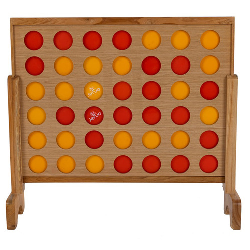 JenjoGames Natural Mega Connect 4-In-A-Row Game Set | Temple & Webster