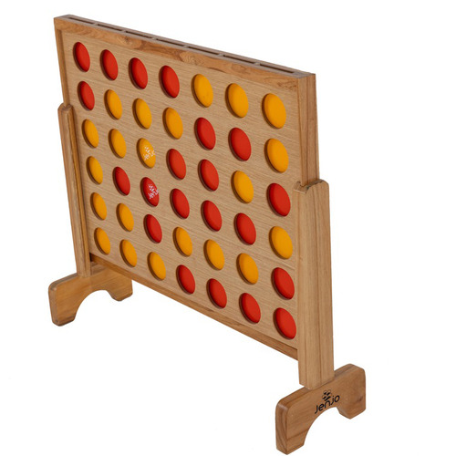 JenjoGames Natural Mega Connect 4-In-A-Row Game Set | Temple & Webster