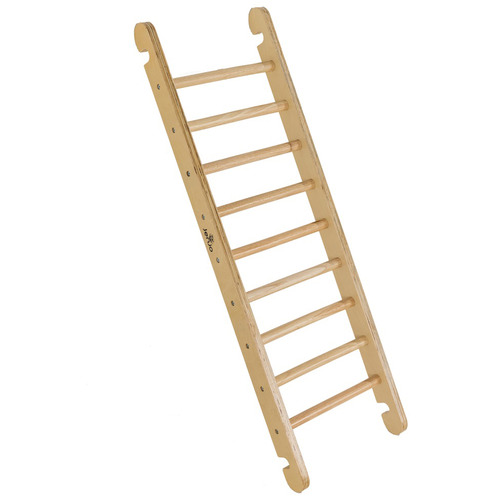 Jenjo Stained Hardwood Climbing Ladder | Temple & Webster