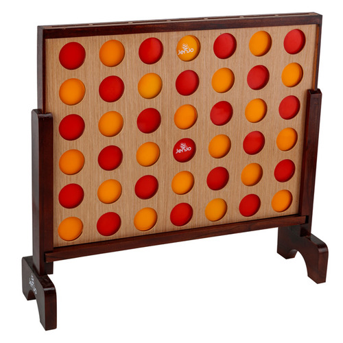 JenjoGames Brown Mega Connect 4-In-A-Row Game Set | Temple & Webster