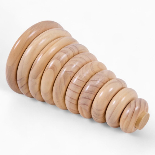 Jenjo Pine Wood Stacking Tower | Temple & Webster