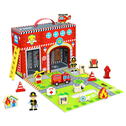 TookyToy Kids' Fire Station Box Set | Temple & Webster