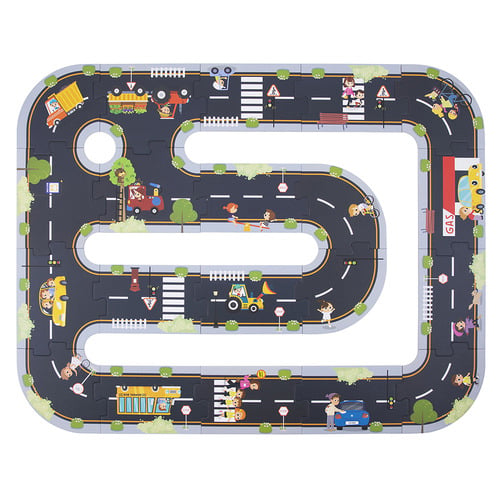 TookyToy Tooky Toy City Road Puzzle Playmat | Temple & Webster