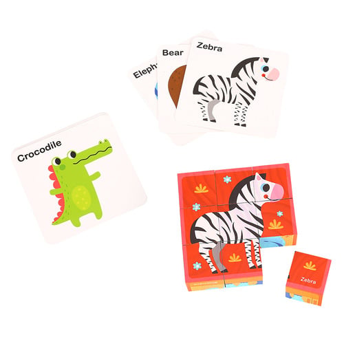 Tooky Toy Animal Puzzle Blocks | Temple & Webster
