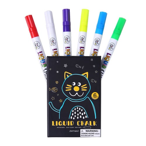 Jarmelo Kids' 6 Piece Liquid Chalk Marker Set | Temple & Webster