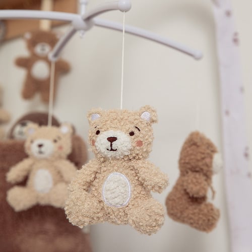 Living Textiles Cuddly Bear Musical Mobile | Temple & Webster