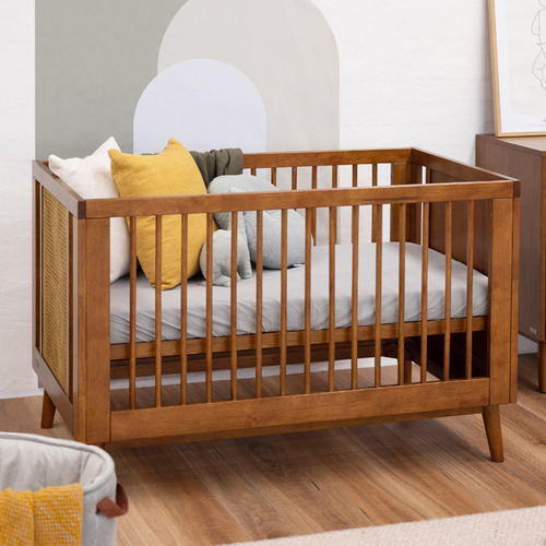 Babyrest Kaya Malaysian Oak Wood Cot | Temple & Webster