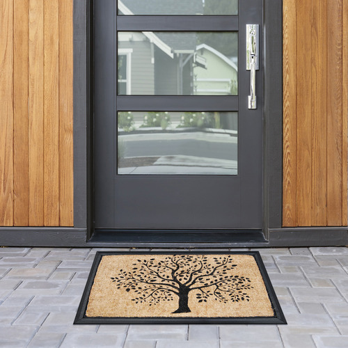 Matfx Natural Tree Printed Coir Doormat | Temple & Webster