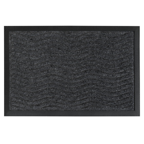 Matfx Charcoal Ripple Rubber Doormat | Temple & Webster