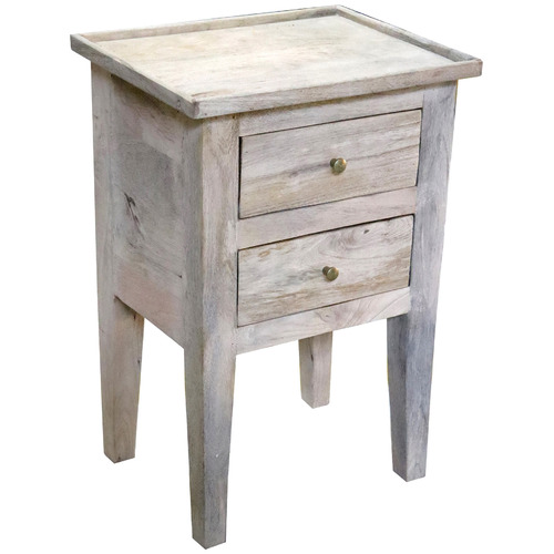 Artisan&Co Rocha Mango Wood Bedside Table | Temple & Webster
