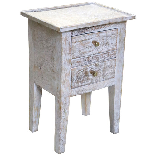 Artisan&Co Rocha Mango Wood Bedside Table | Temple & Webster