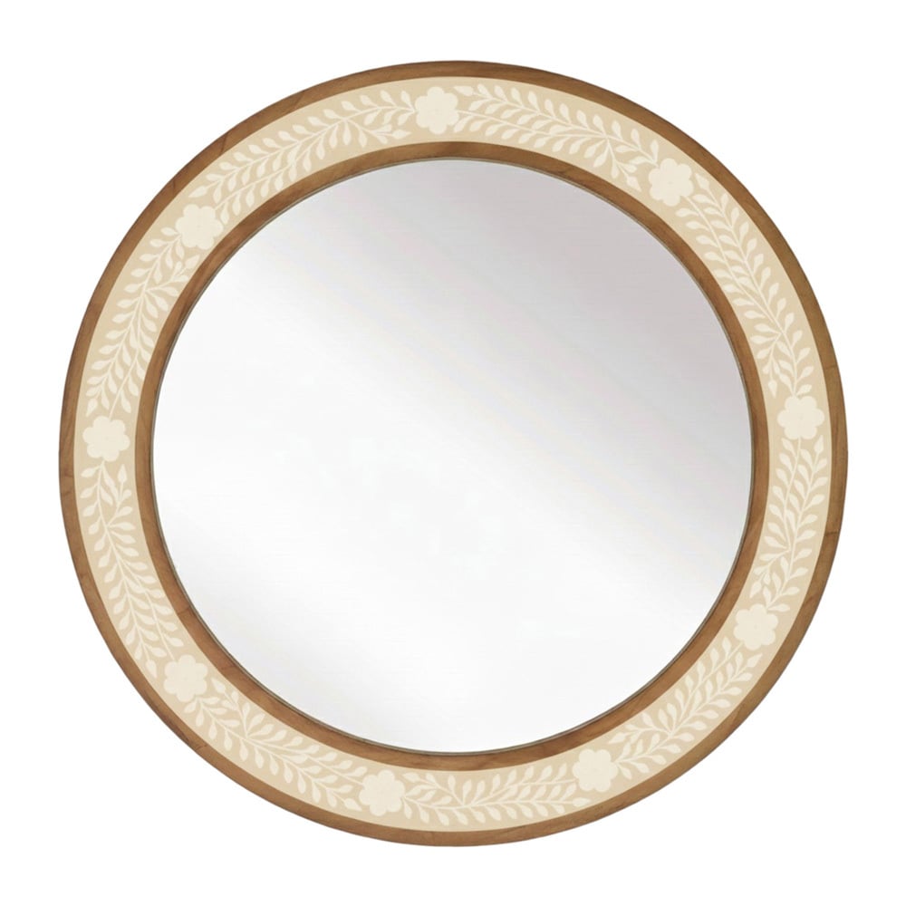 Zinnia Mango Wood Wall Mirror | Temple & Webster