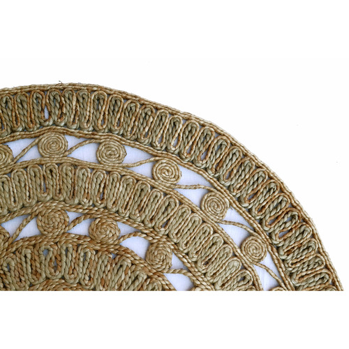Boulevarde Rugs Natural Kerla Doyle Hand-Woven Jute Reversible Round ...